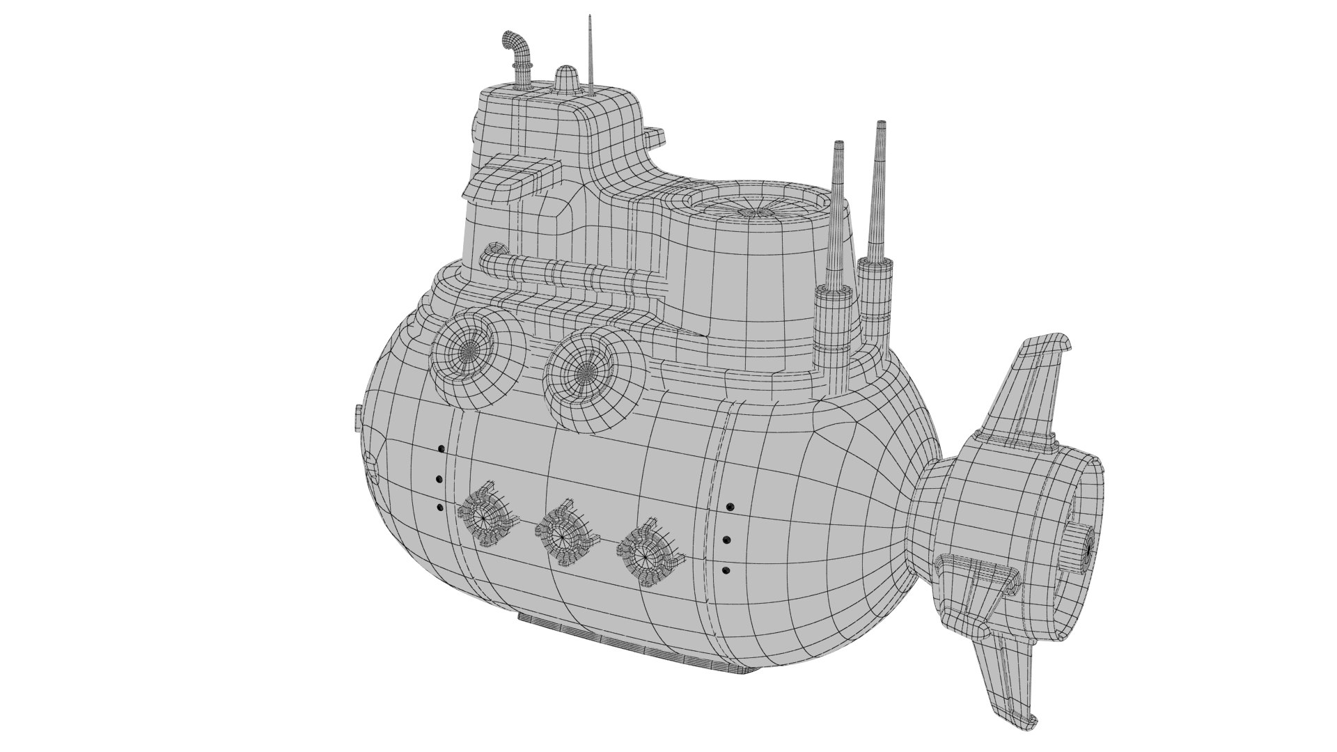 3D Model Submarine Sub Marine - TurboSquid 1581071