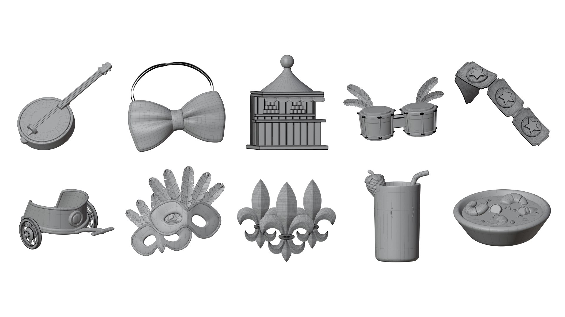 3D Model Carnival 3D Collection - TurboSquid 2336030