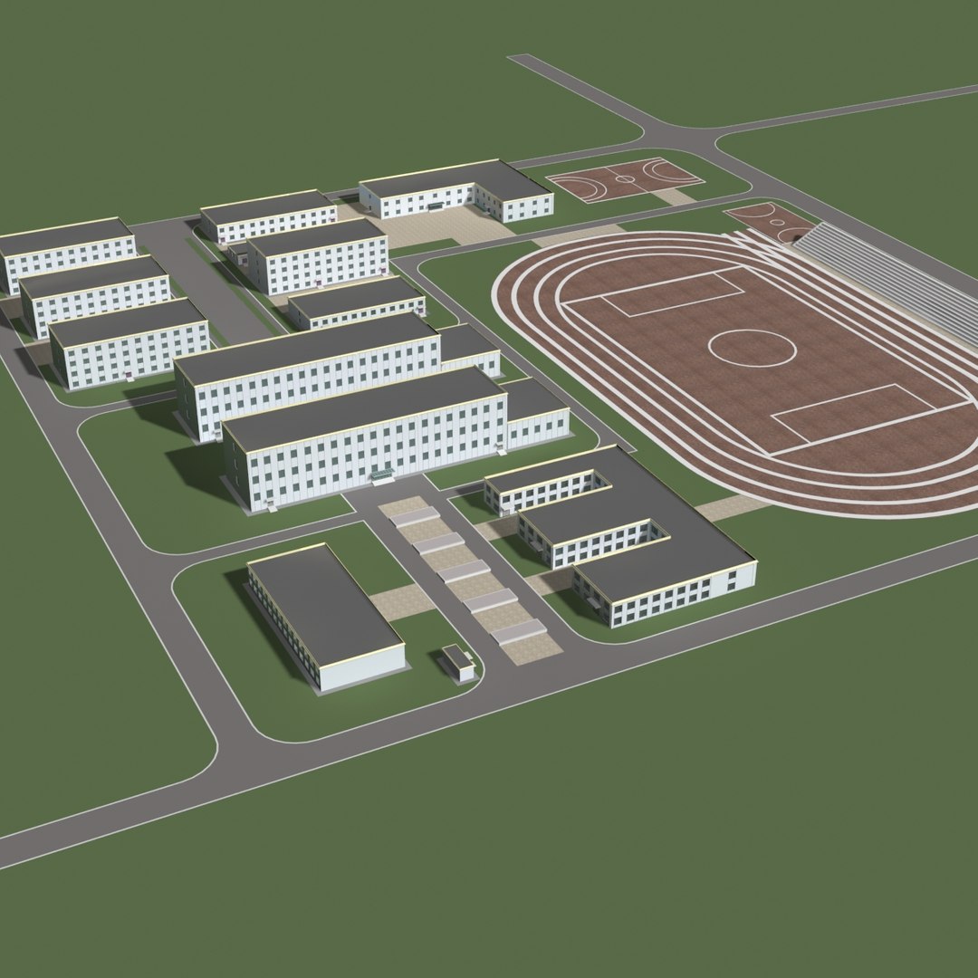 School 3D Model - TurboSquid 1972154