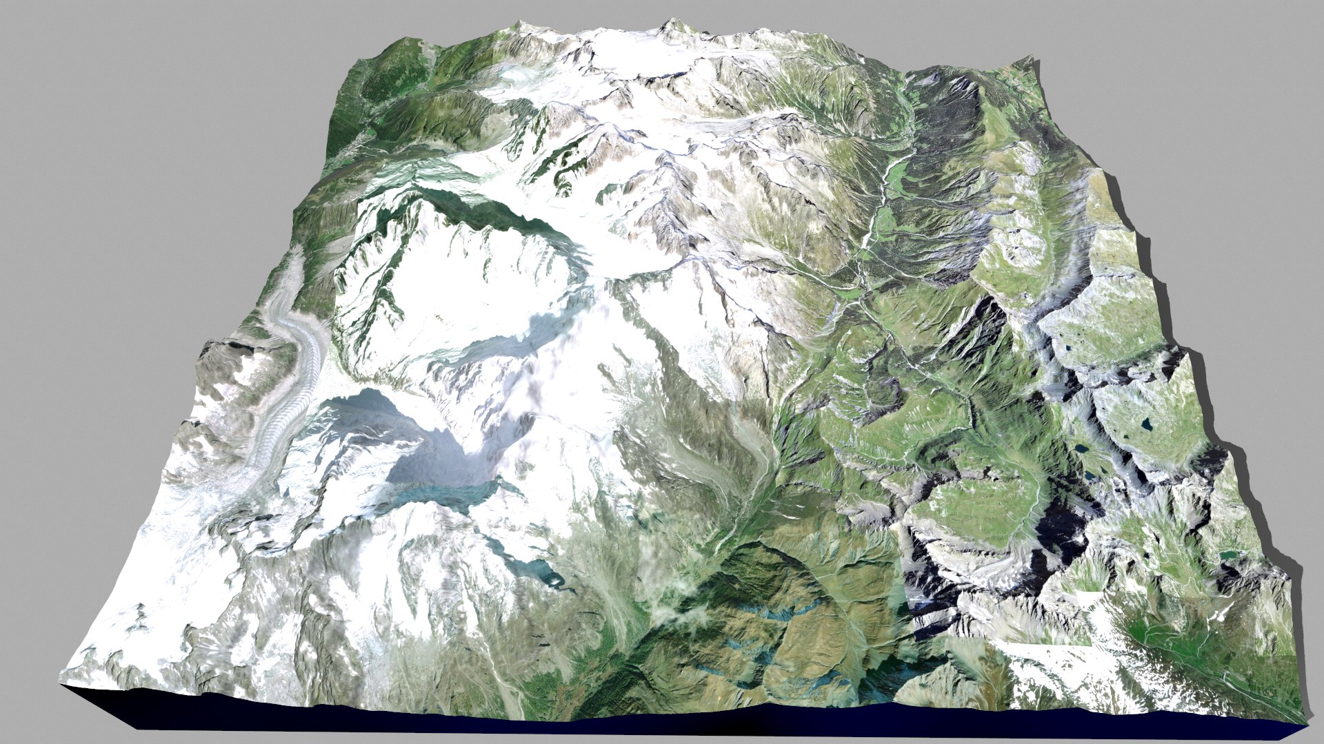Mountain Landscape Grande Jorasses Alps Model - TurboSquid 1983718