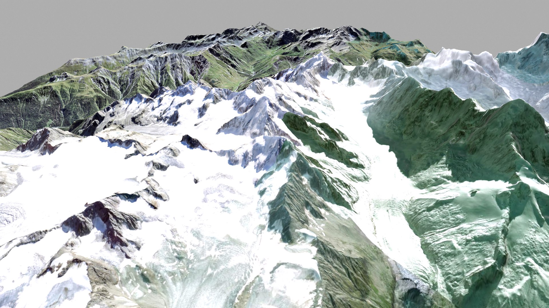 Mountain Landscape Grande Jorasses Alps Model - TurboSquid 1983718