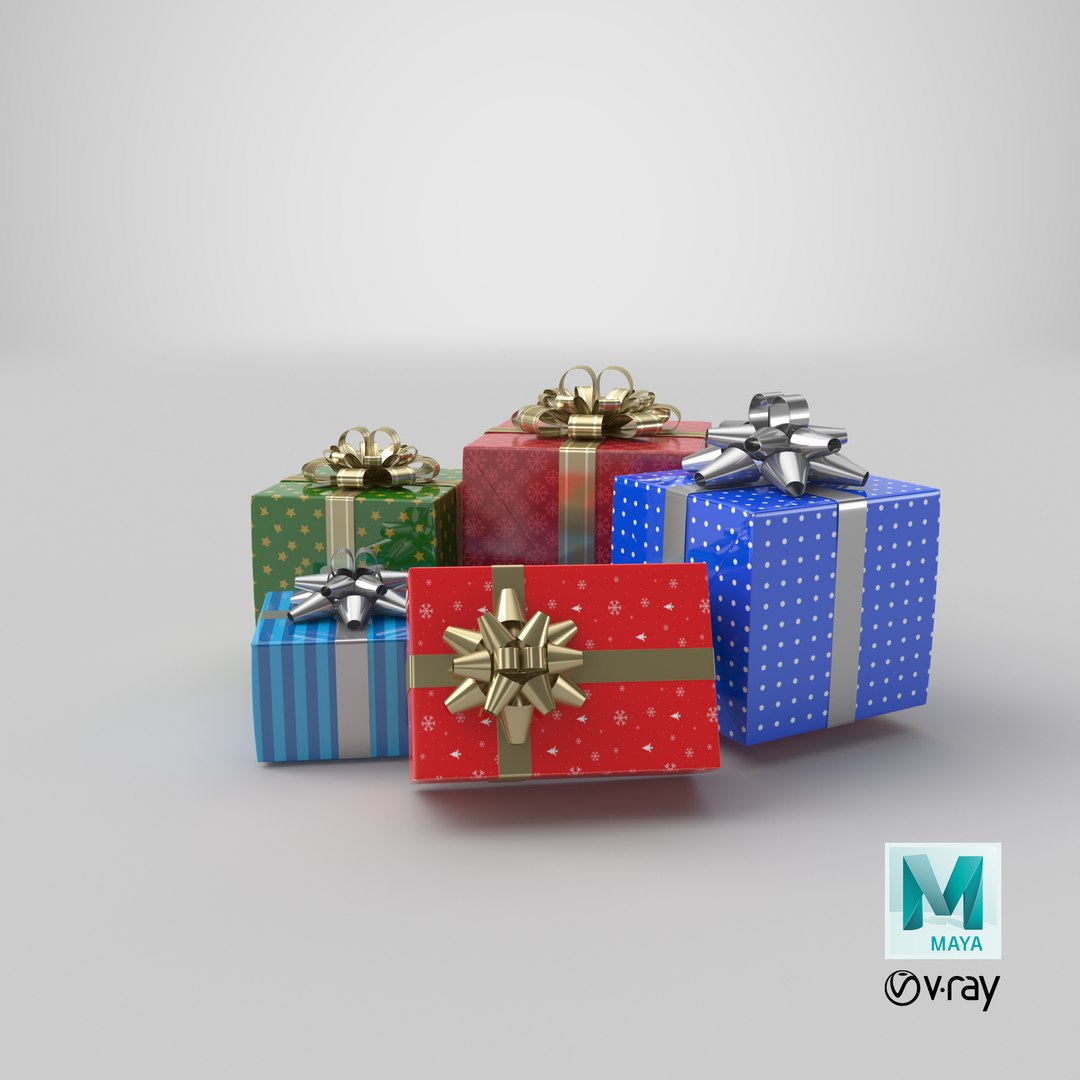 Detailed Gift Box 05 3D - TurboSquid 2162283