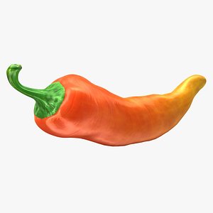 3d Chili Pepper Model