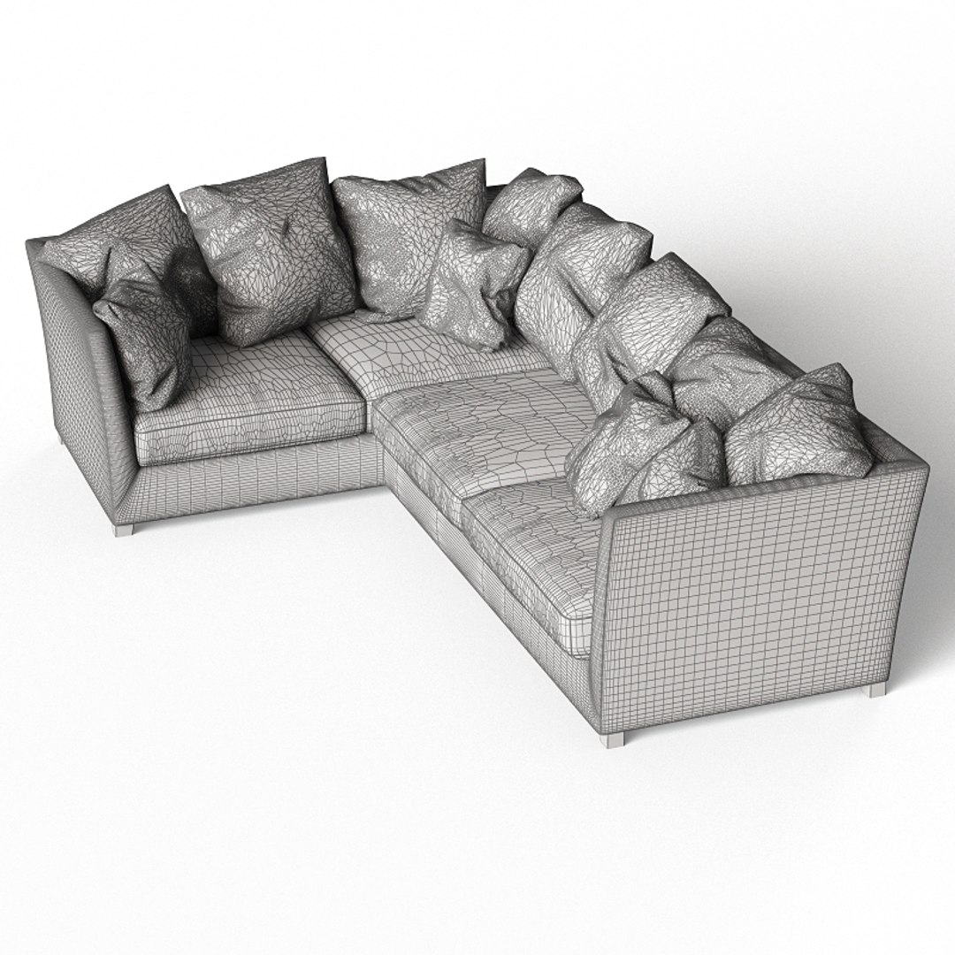 3ds max flexform victor sofa