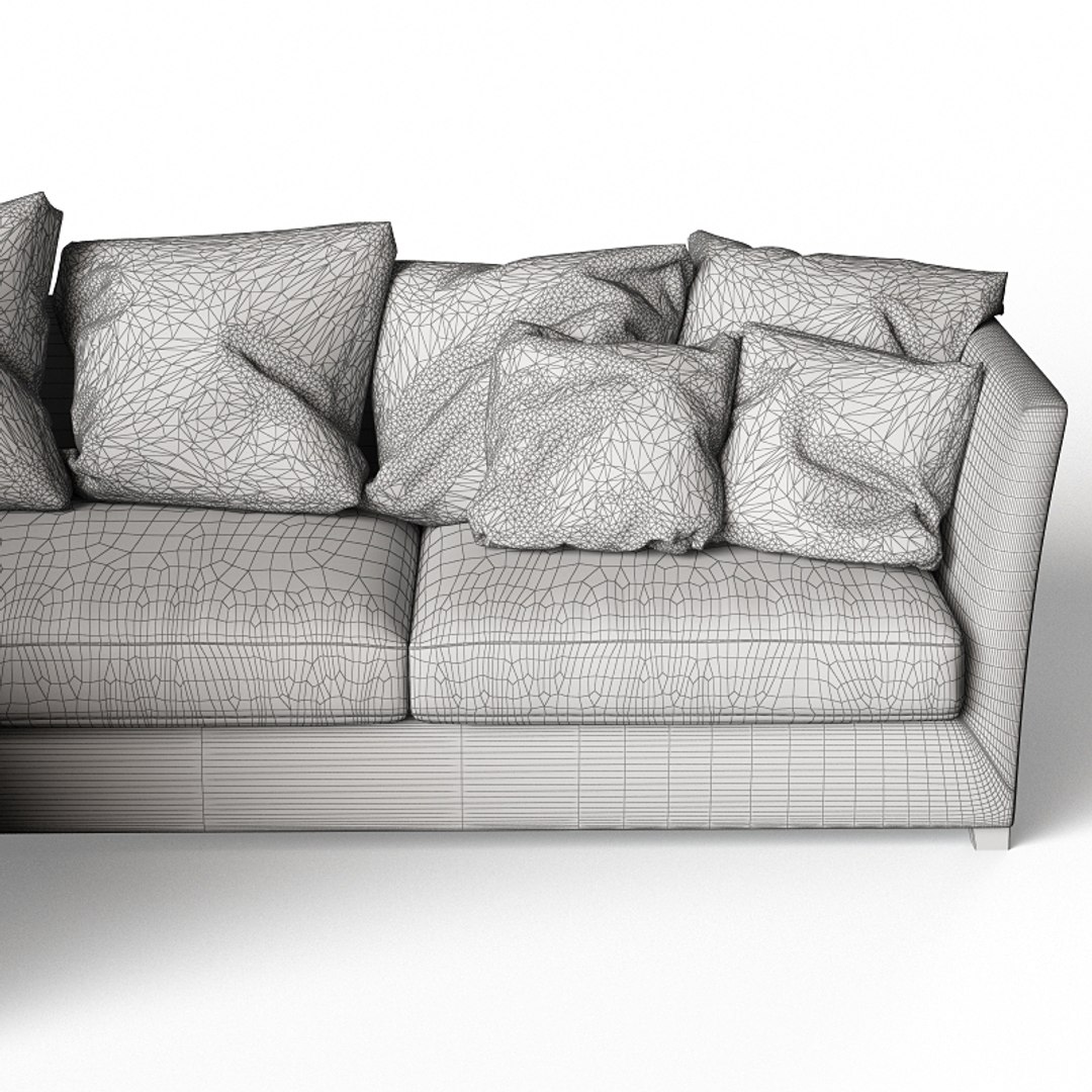 3ds max flexform victor sofa