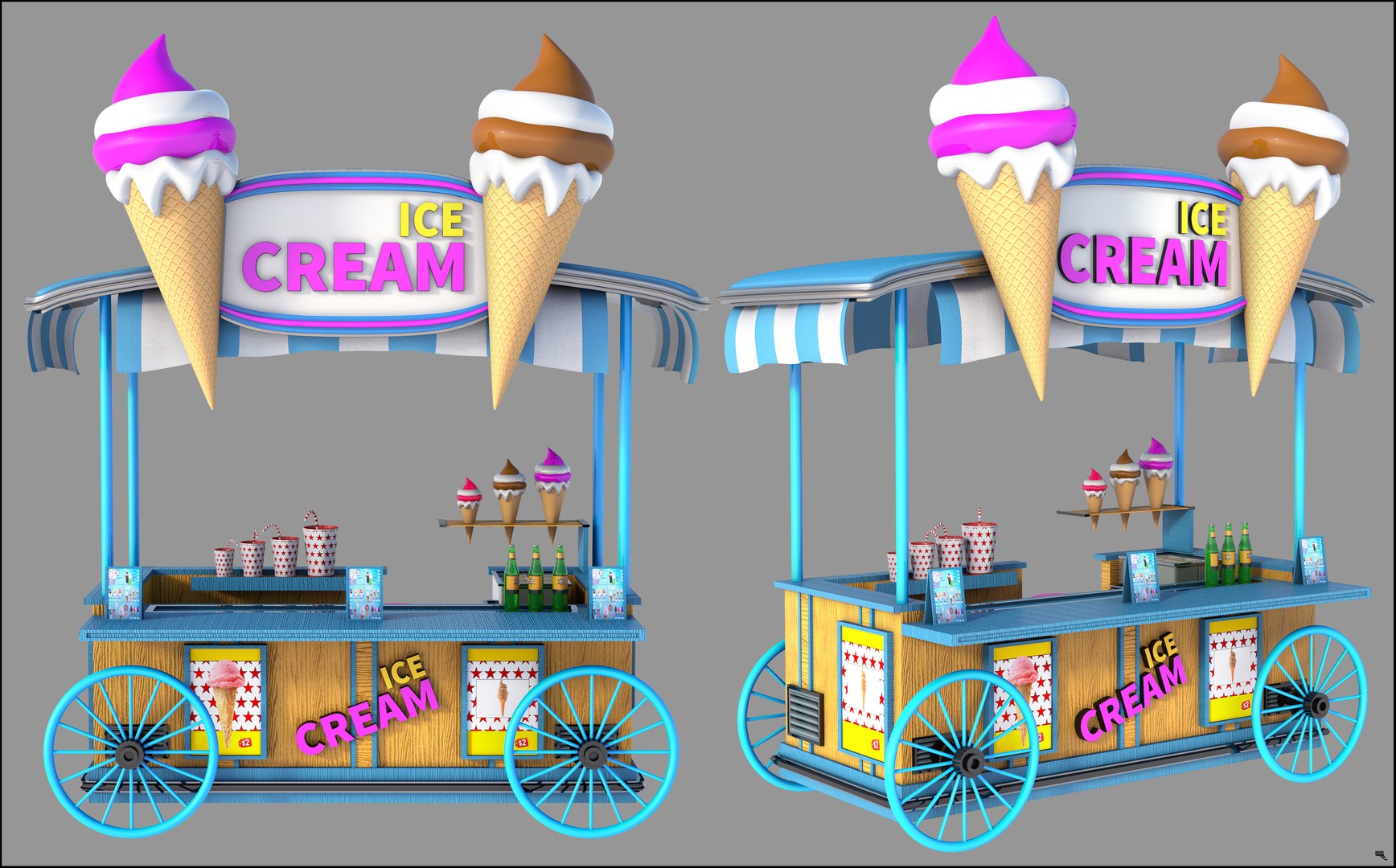 3D Polygons Scene Model - TurboSquid 1263031