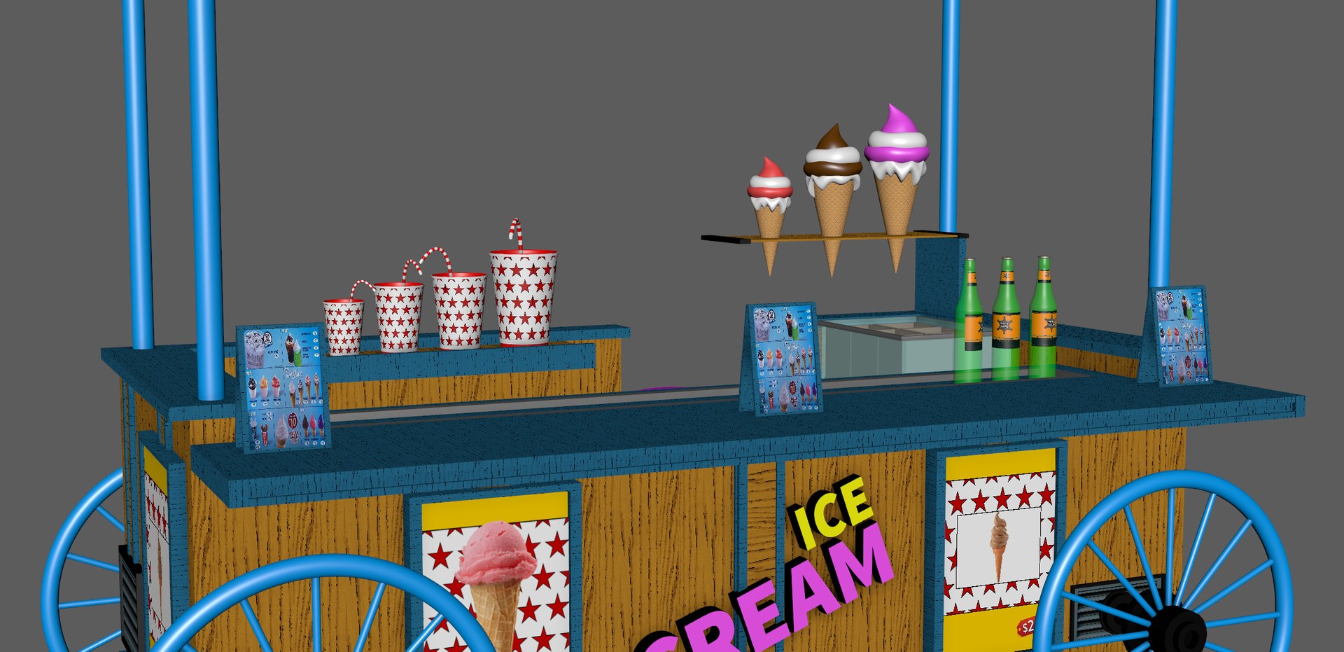 3D Polygons Scene Model - TurboSquid 1263031