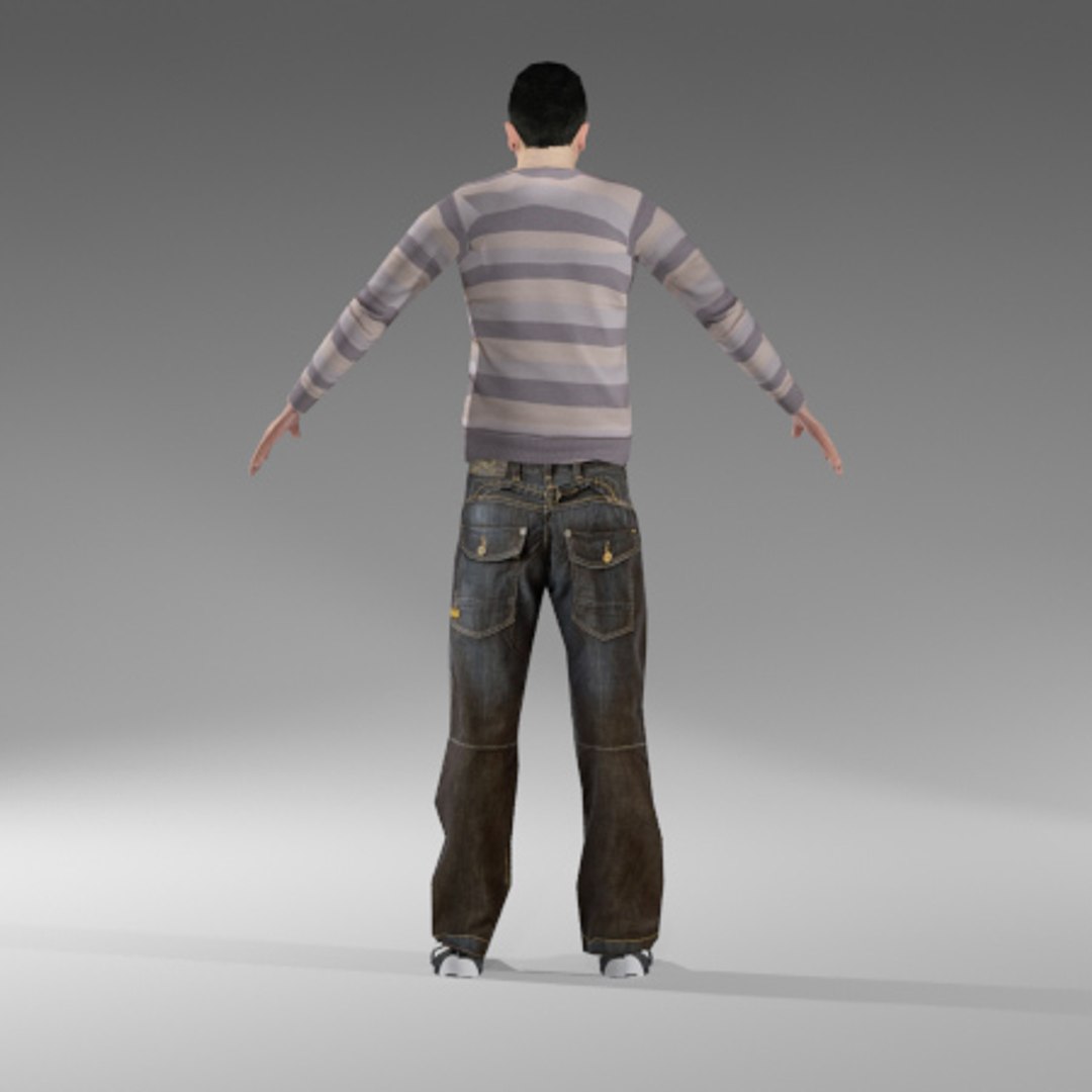 Human Rigged 3d Model