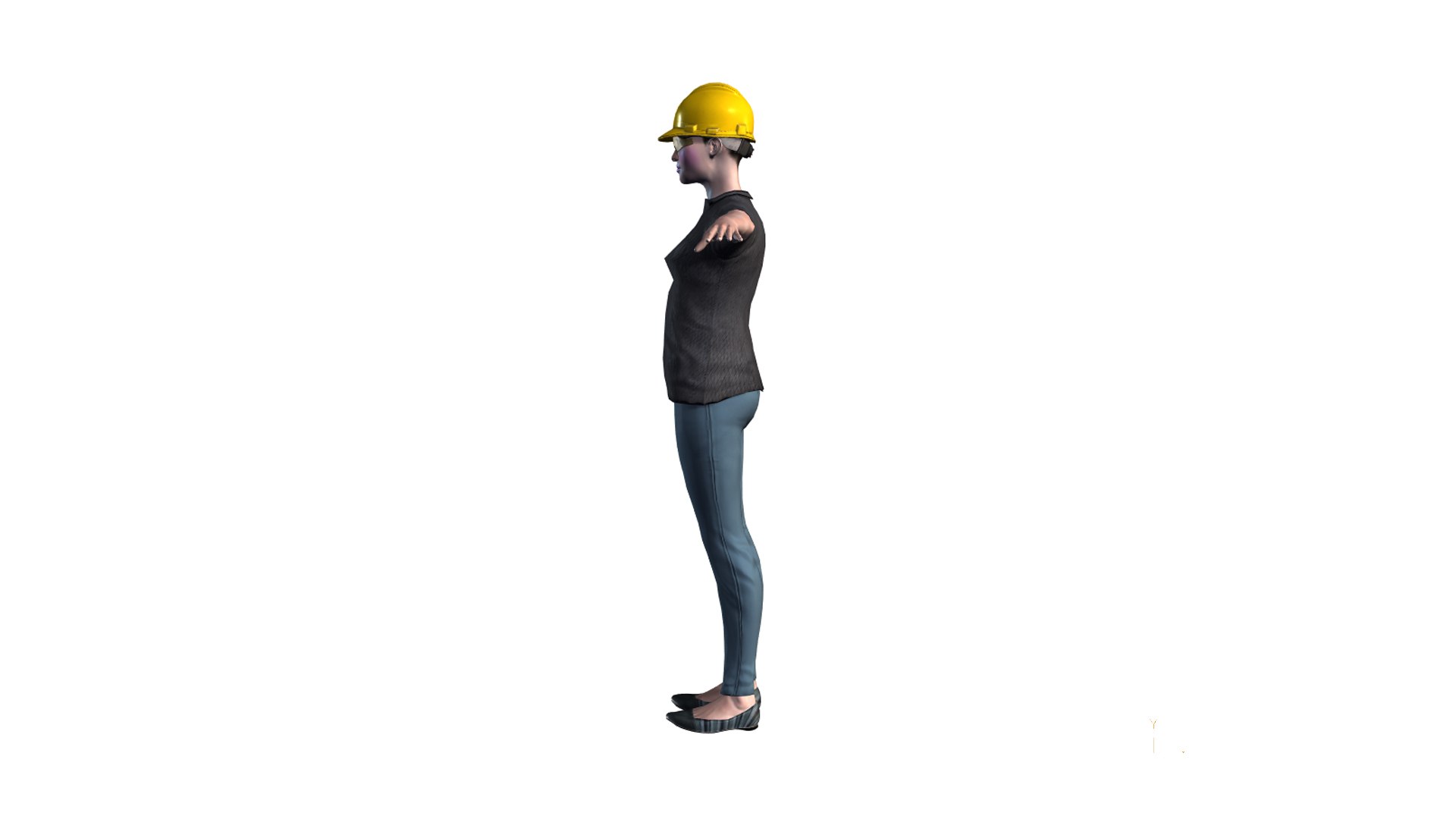 Woman Engineer 3D Model - TurboSquid 1902103