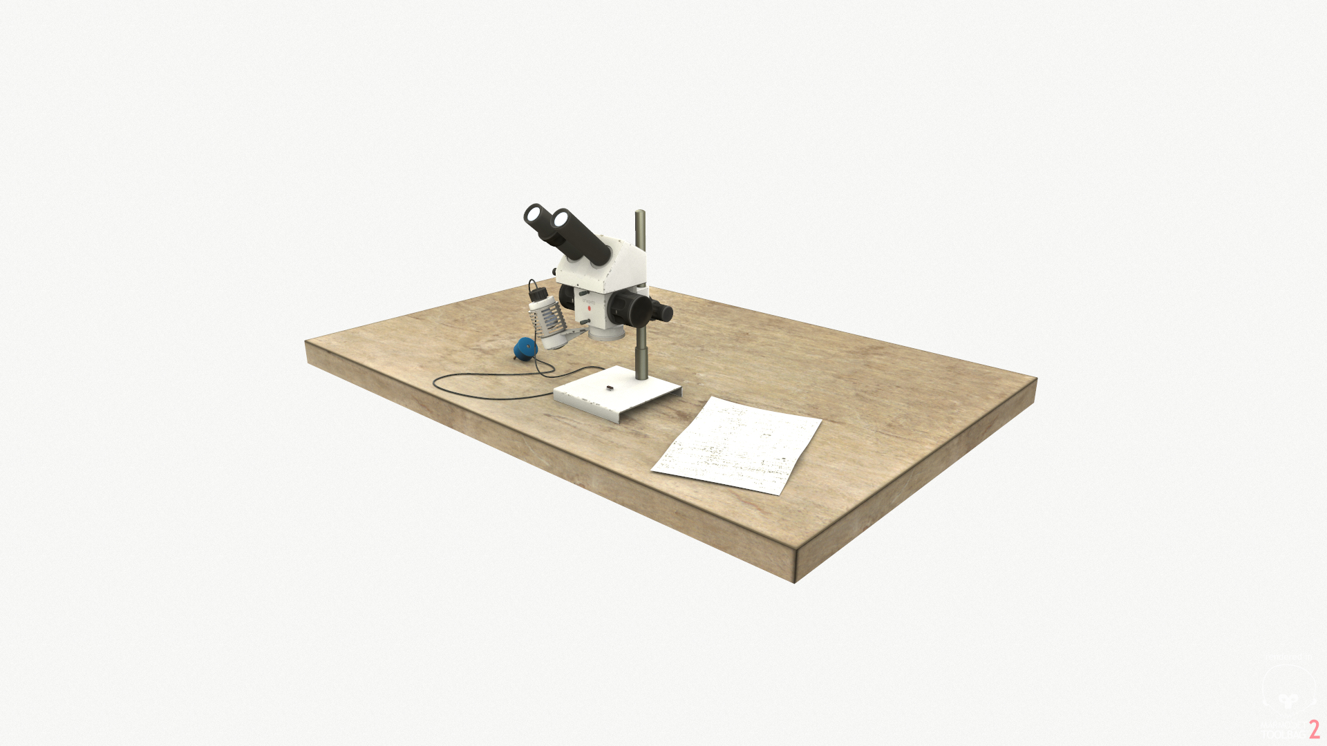 Old Microscope 3D - TurboSquid 1484451