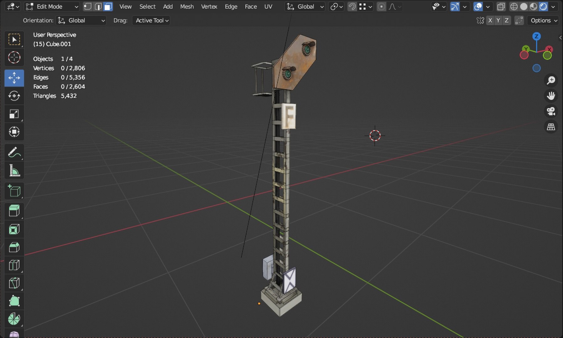 Distant signal 3D model - TurboSquid 2054808