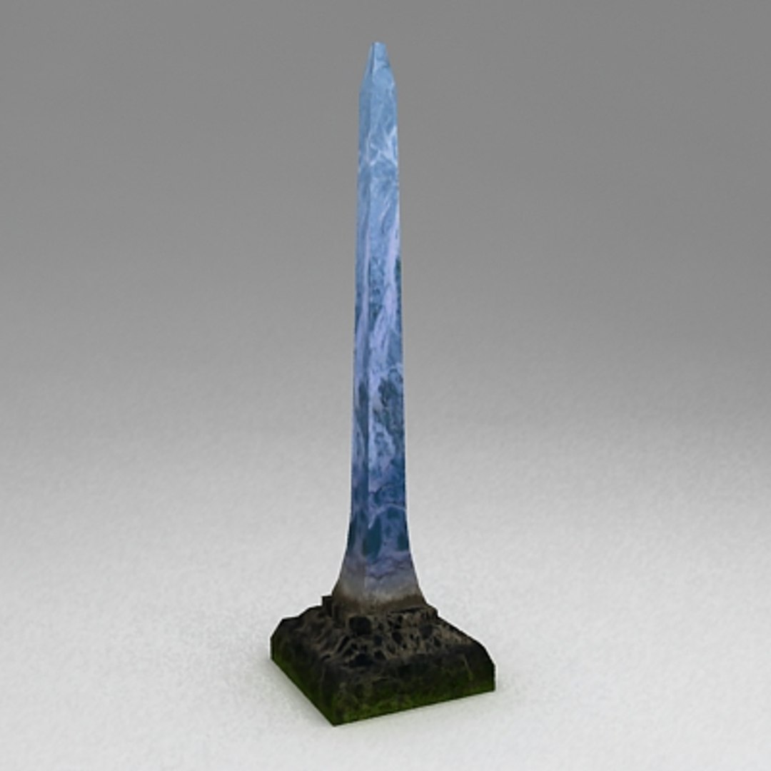 Obelisk Stone Pillar 3d Model