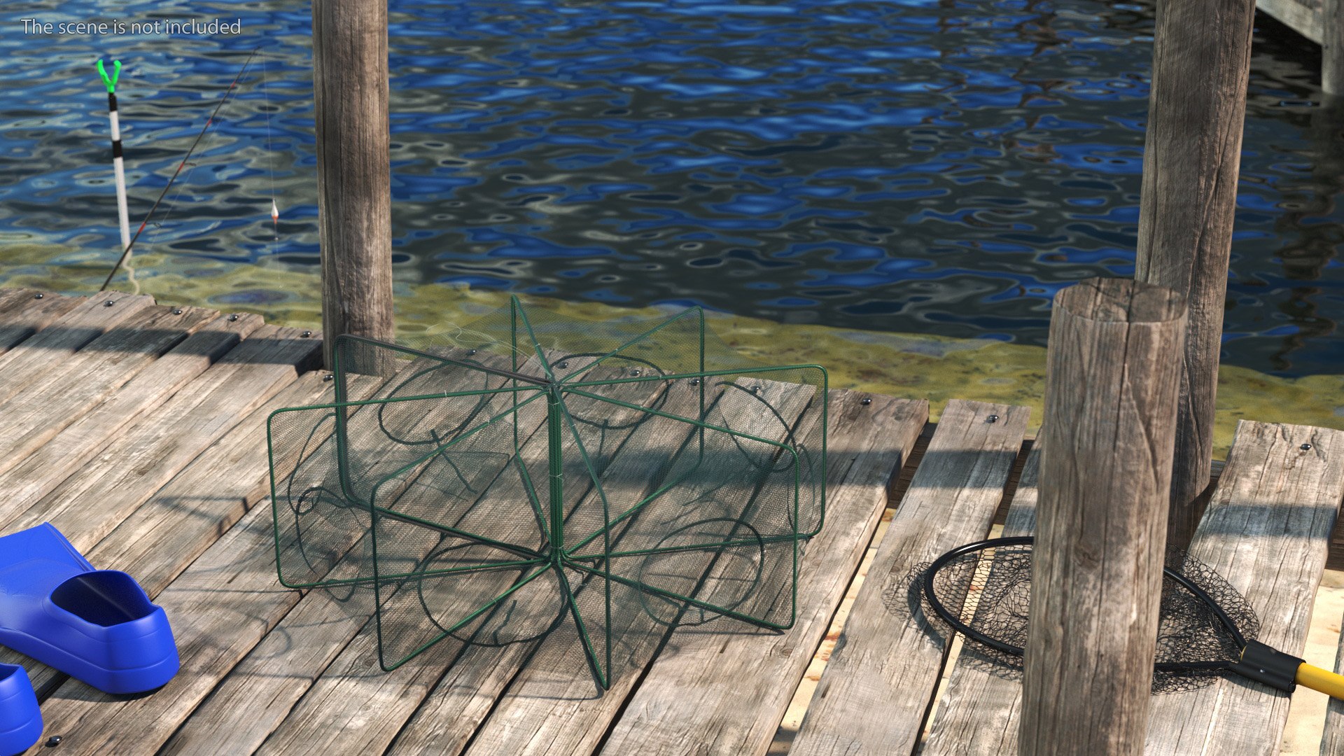 Fishing Net Cage Crab Catcher With 8 Entrances 3D - TurboSquid 2383038