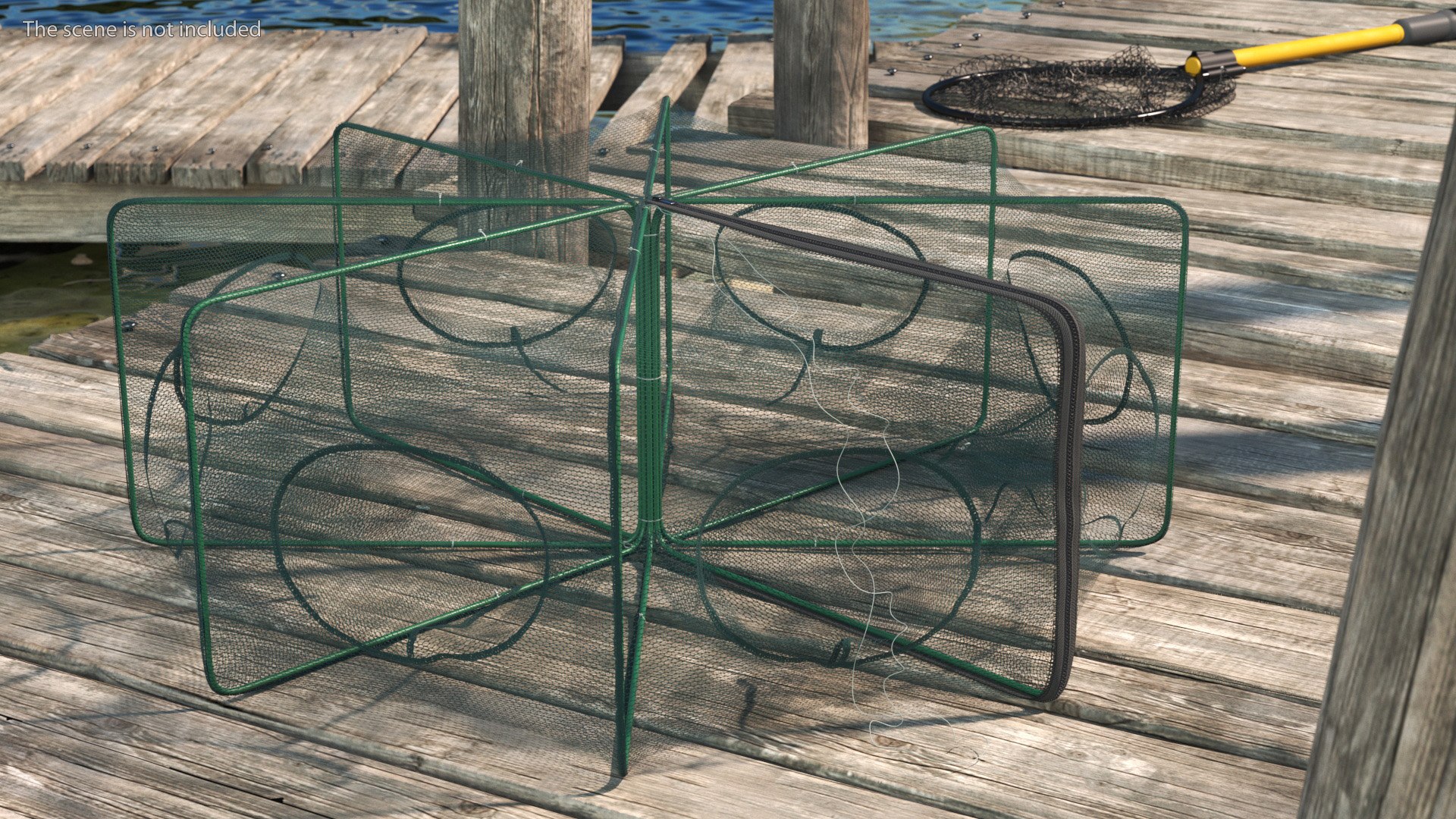 Fishing Net Cage Crab Catcher With 8 Entrances 3D - TurboSquid 2383038