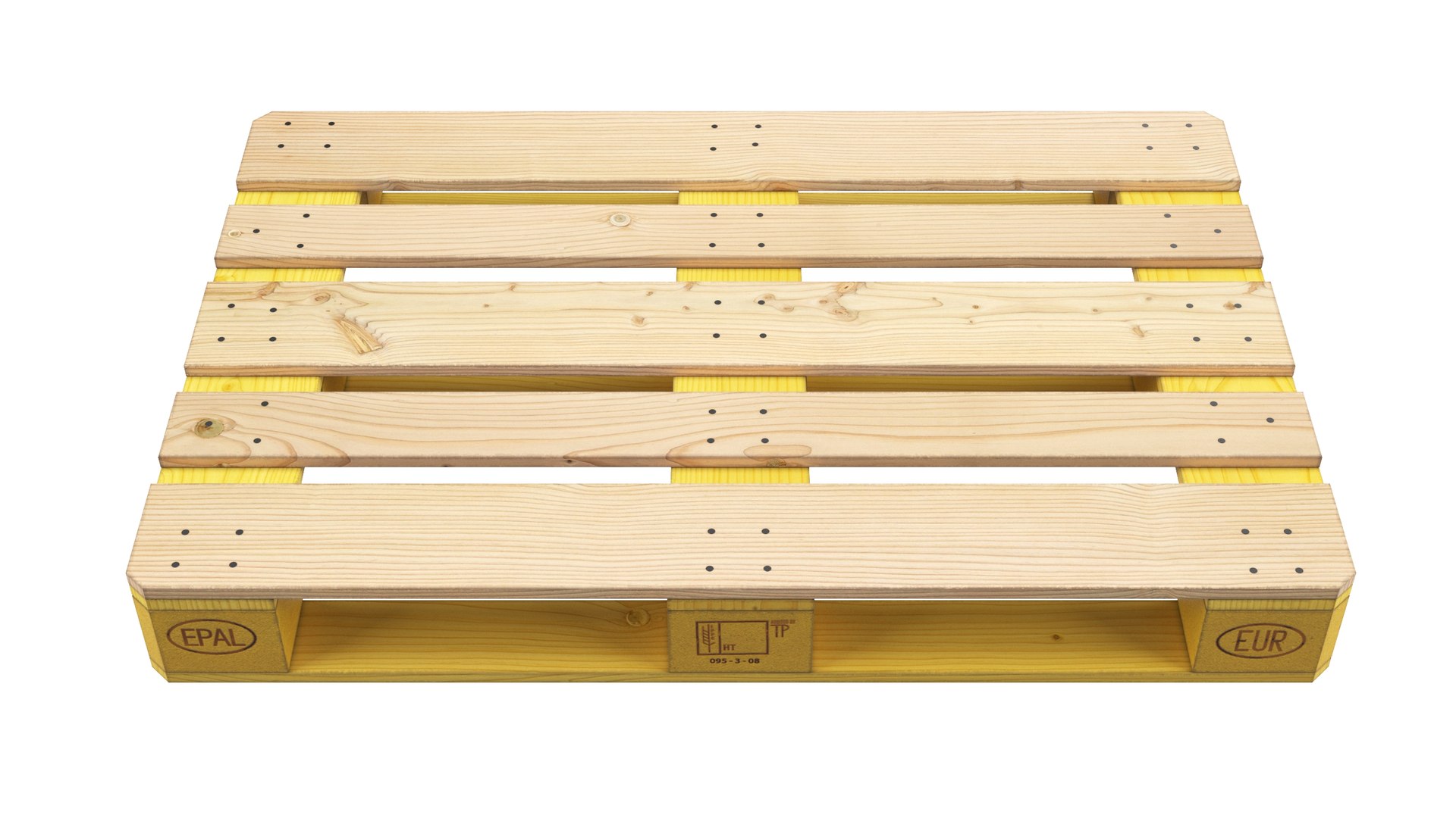 3D Pallet Yellow - TurboSquid 2013016