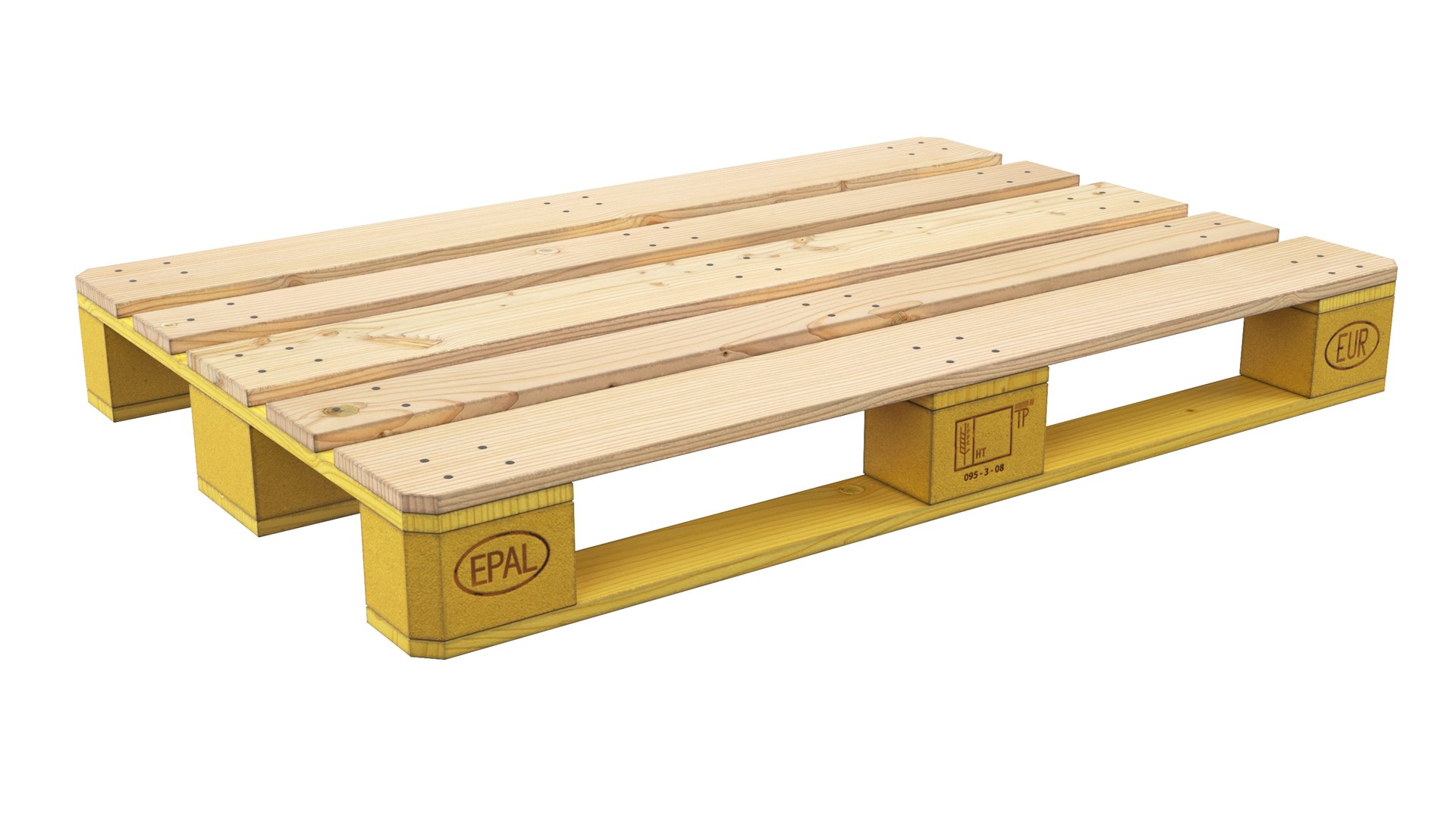 3D Pallet Yellow - TurboSquid 2013016