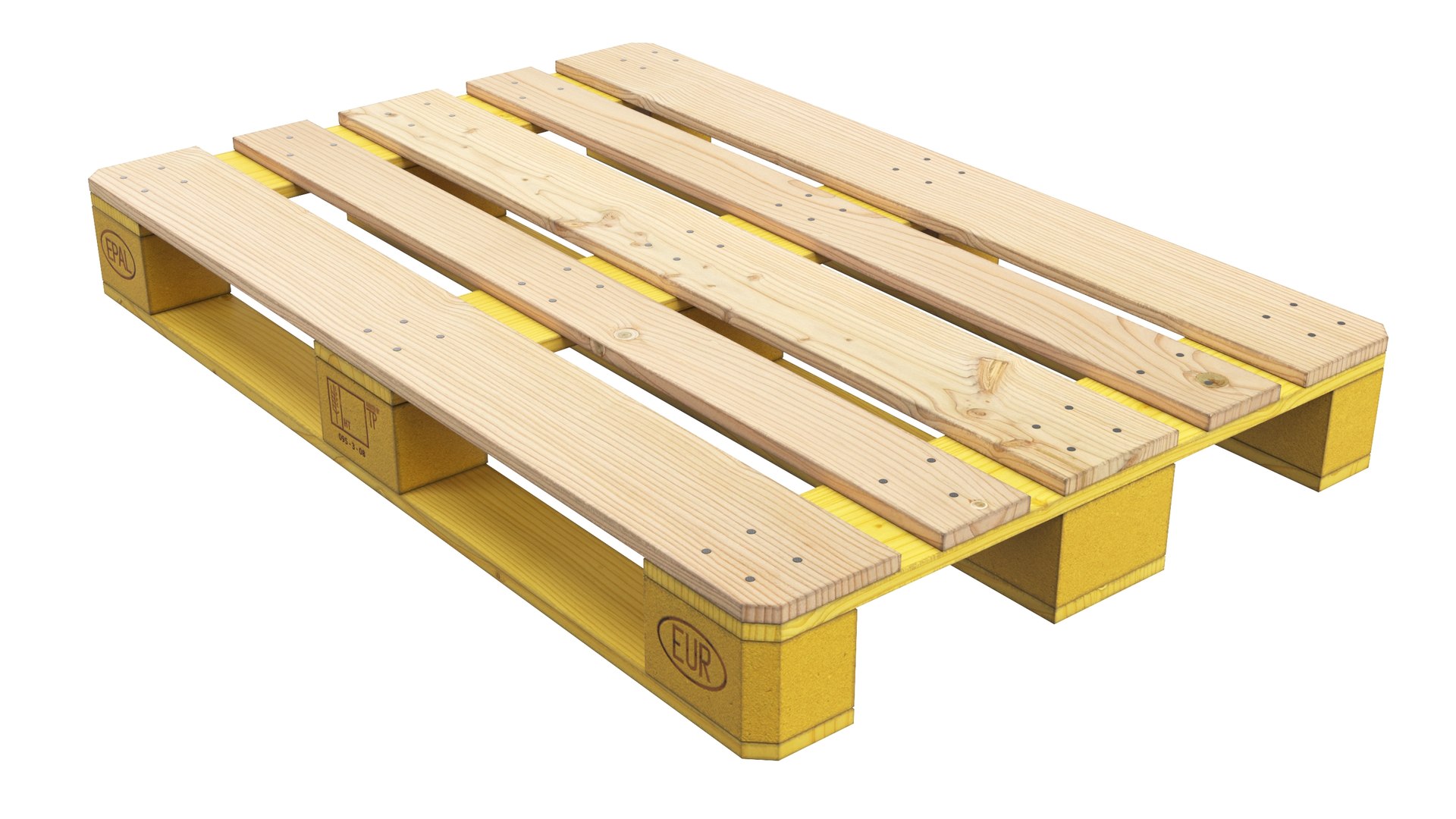 3D Pallet Yellow - TurboSquid 2013016