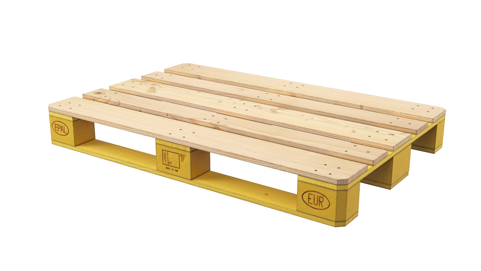 3D Pallet Yellow - TurboSquid 2013016