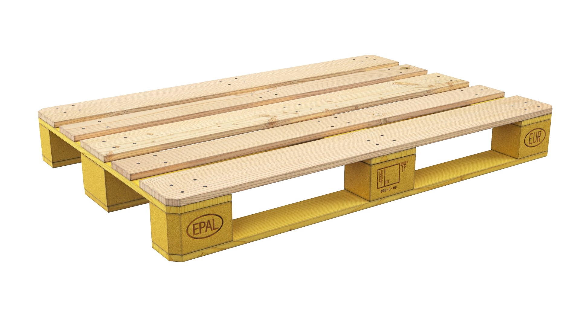 3D Pallet Yellow - TurboSquid 2013016