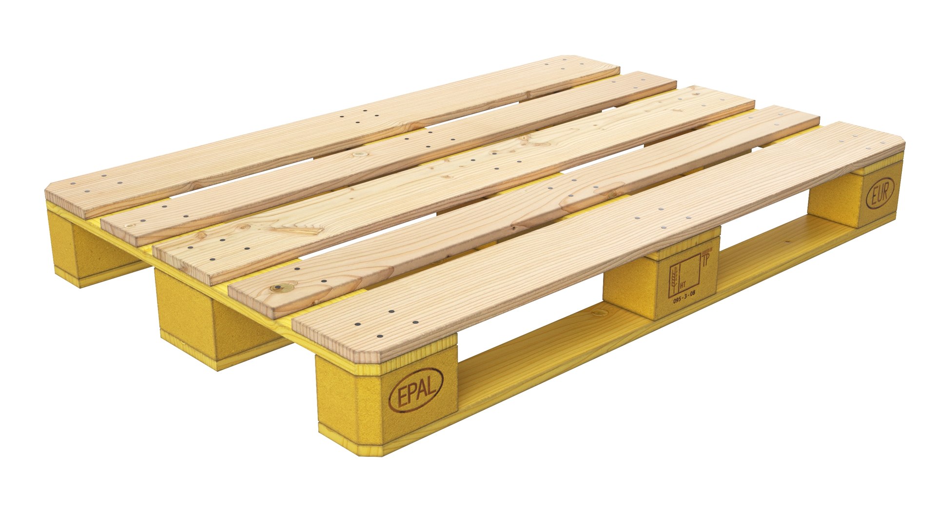 3D Pallet Yellow - TurboSquid 2013016