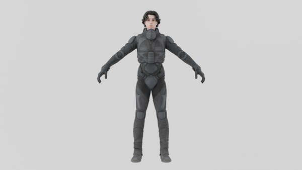 3D Paul Atreides Lowpoly Rigged - TurboSquid 2034504