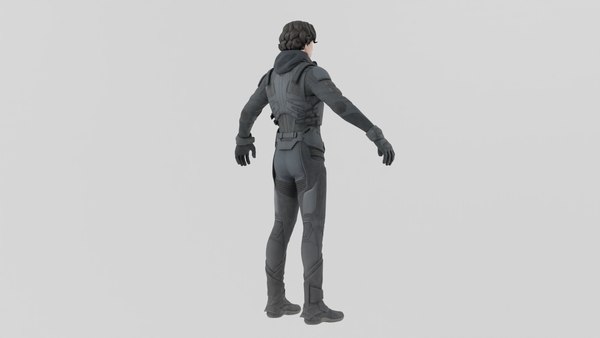 3D Paul Atreides Lowpoly Rigged - TurboSquid 2034504