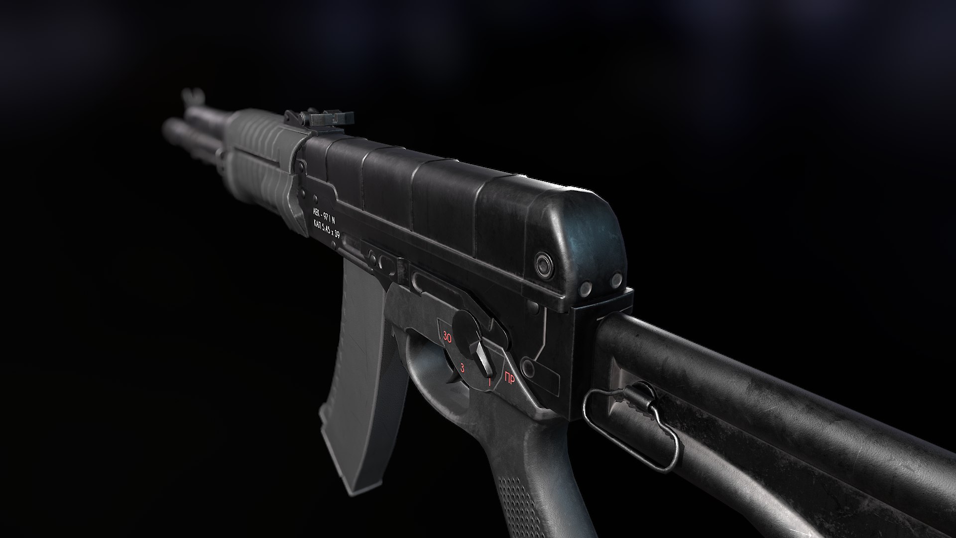 AEK 971 Assault Rifle 3D Model - TurboSquid 1952524