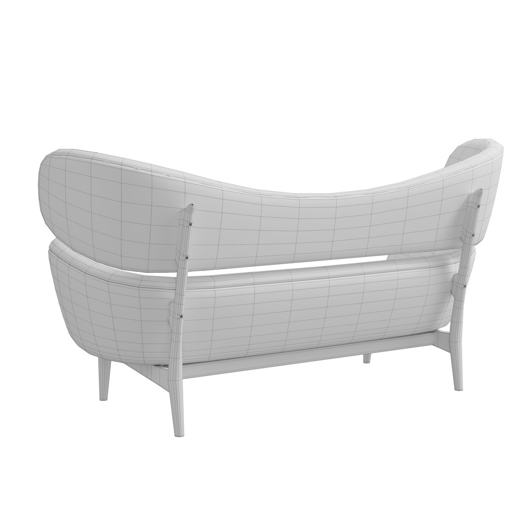 3D Baker Sofa Model - TurboSquid 2243278