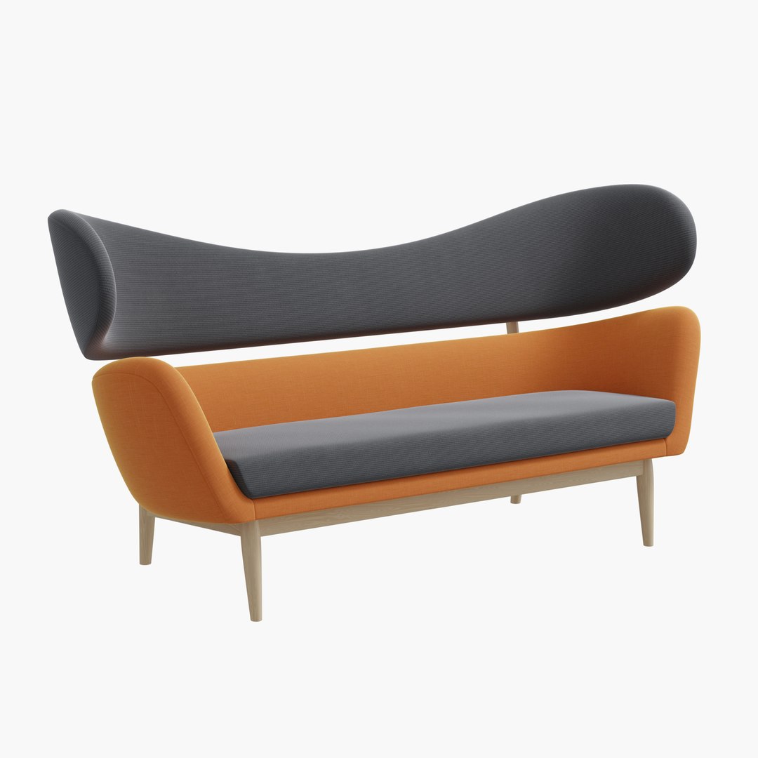 3D Baker Sofa Model - TurboSquid 2243278