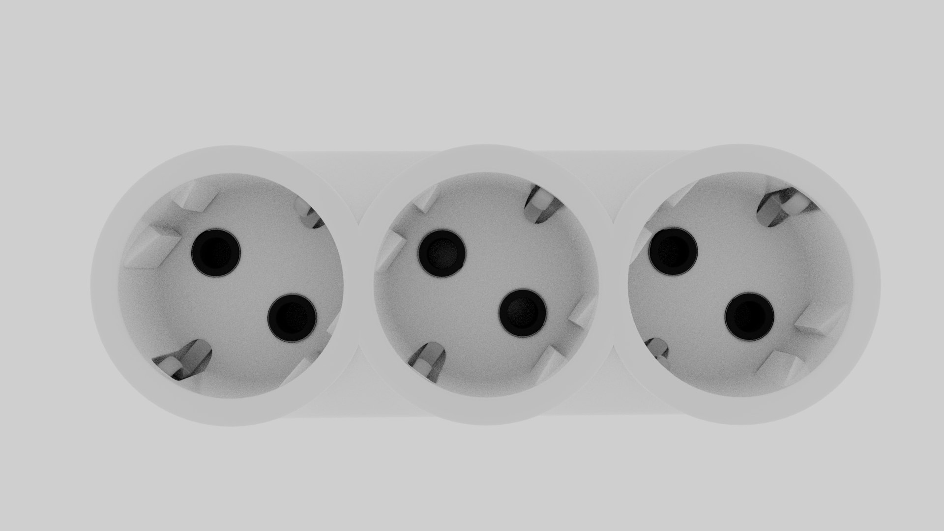 Triple Socket Model - TurboSquid 2251554