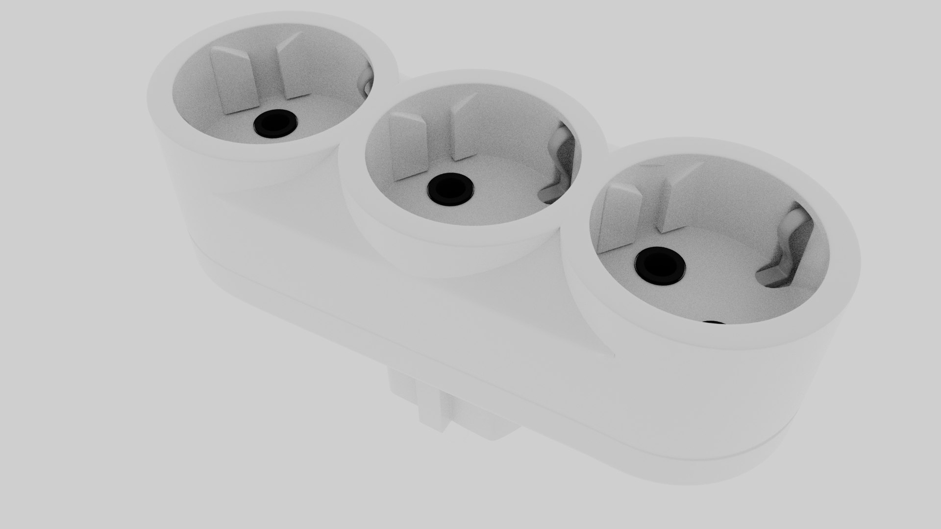 Triple Socket Model - TurboSquid 2251554