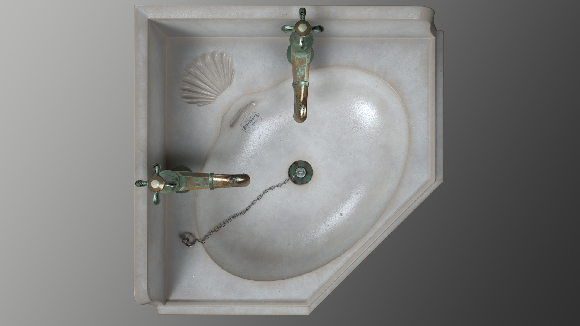 Old Corner Sink Wash Basin 3D Model - TurboSquid 2243477