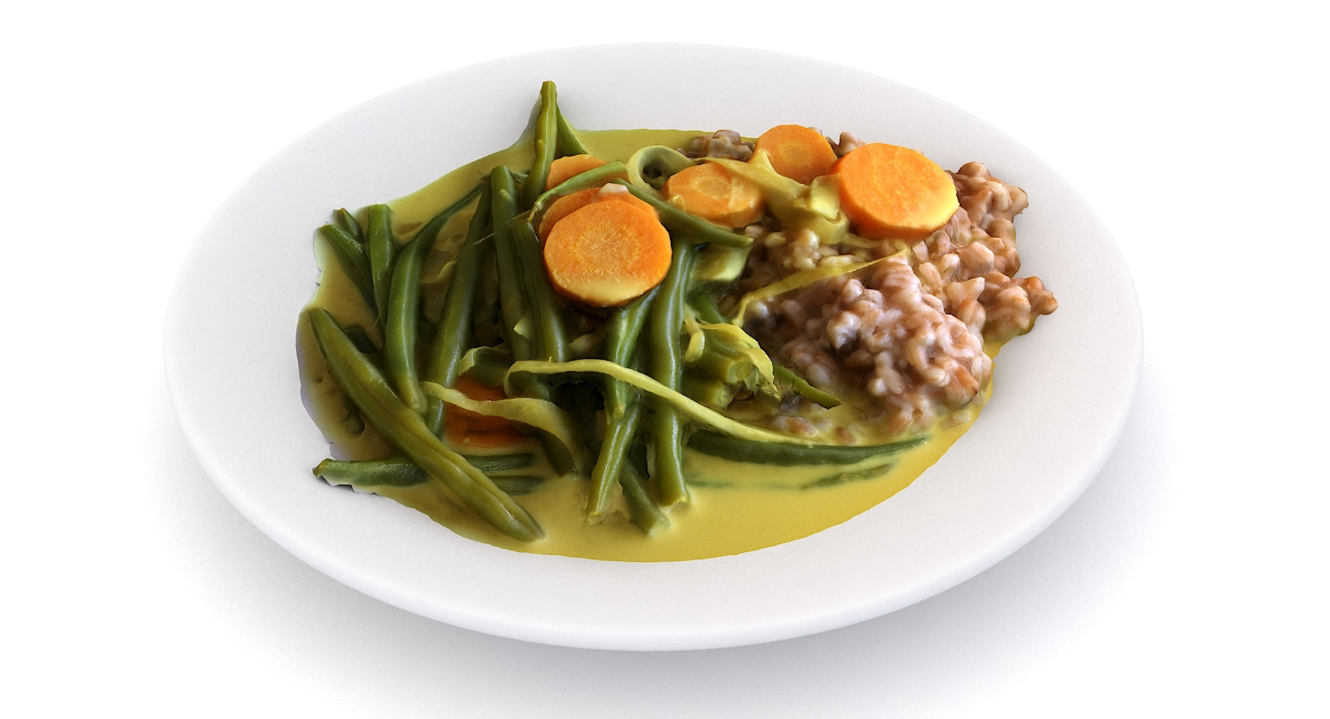 3D Lunch Vegetarian Model - TurboSquid 1229061