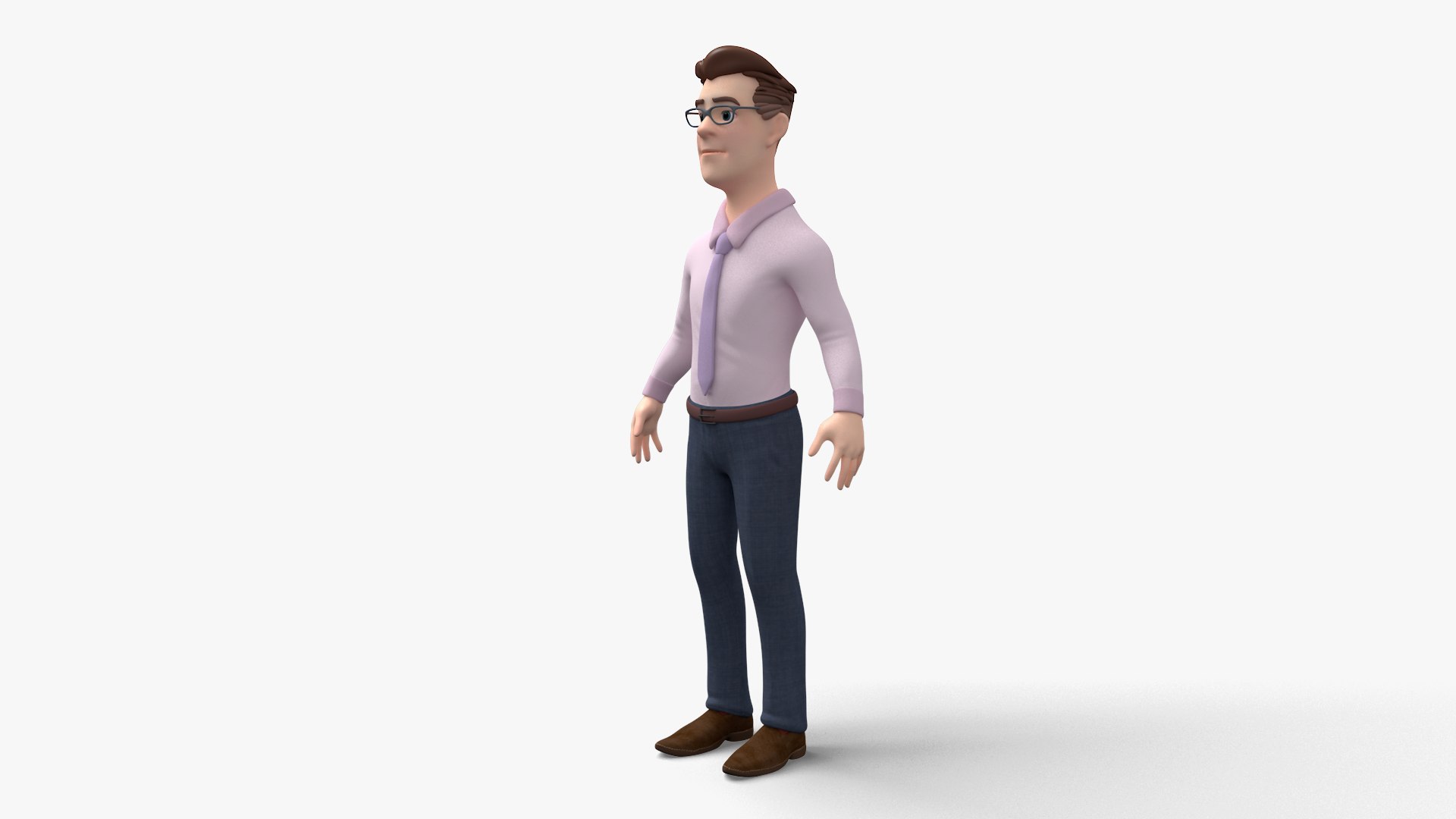 Cartoon Man Character 3D Model - TurboSquid 1646433