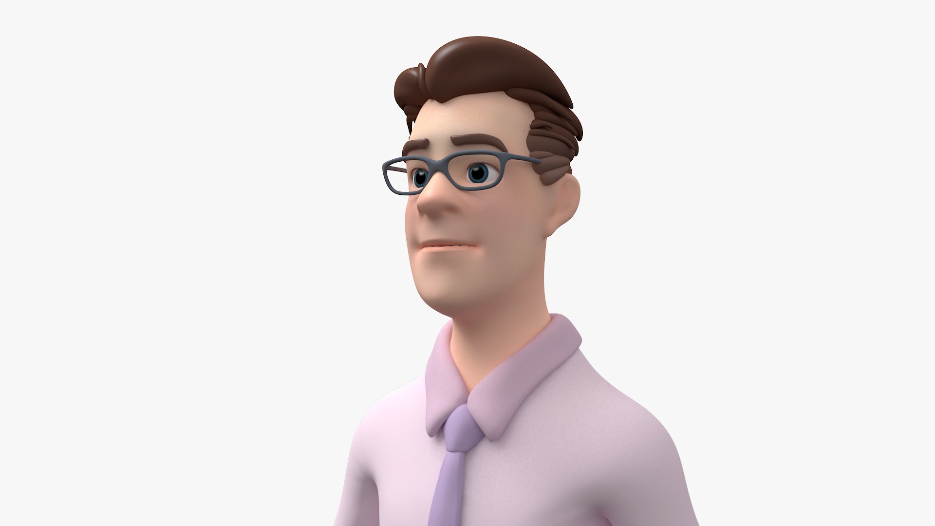 Cartoon Man Character 3D Model - TurboSquid 1646433