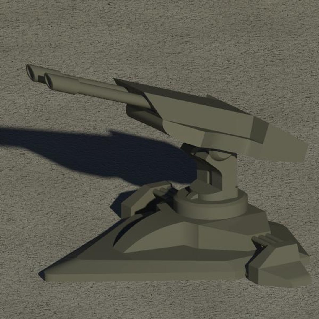 3ds Max Laser Turret