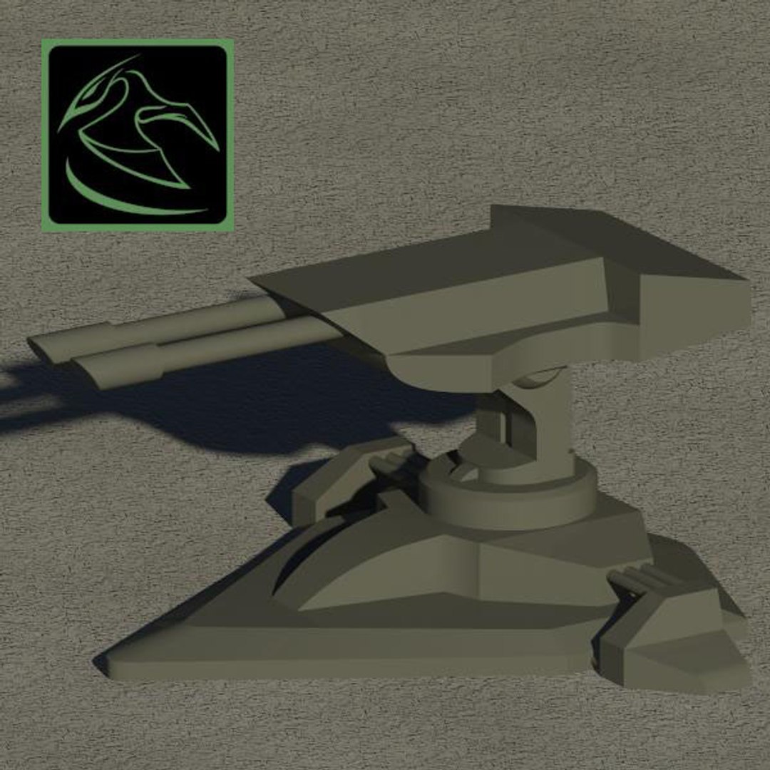 3ds Max Laser Turret