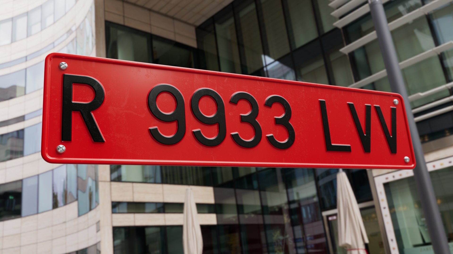 3D Spanish Number Plate Model - TurboSquid 2347834