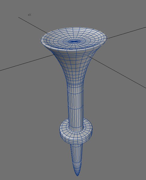 3d golf tee model