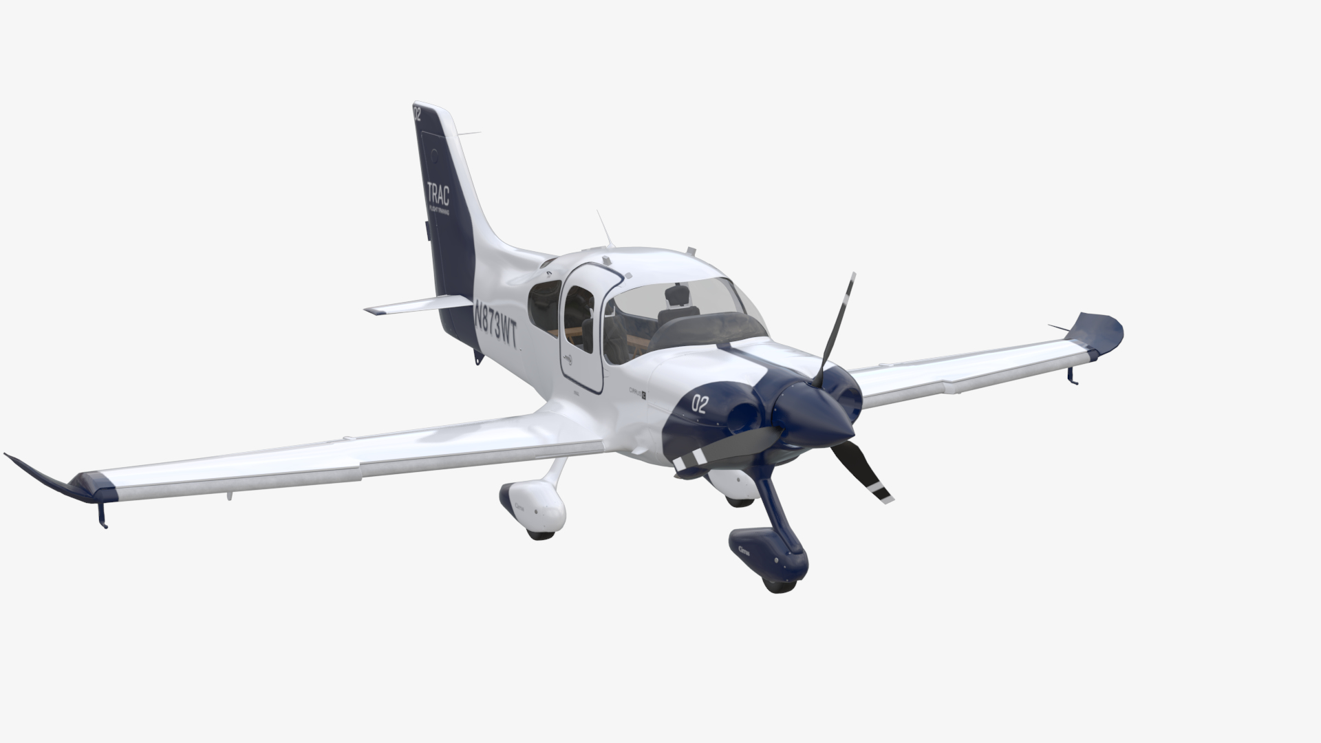3D Cirrus SR20 TRAC Flight Trainer Model - TurboSquid 2401935