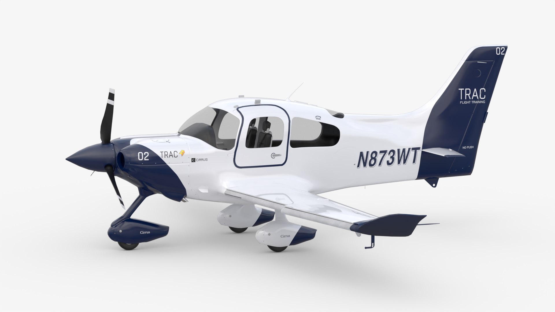 3D Cirrus SR20 TRAC Flight Trainer Model - TurboSquid 2401935