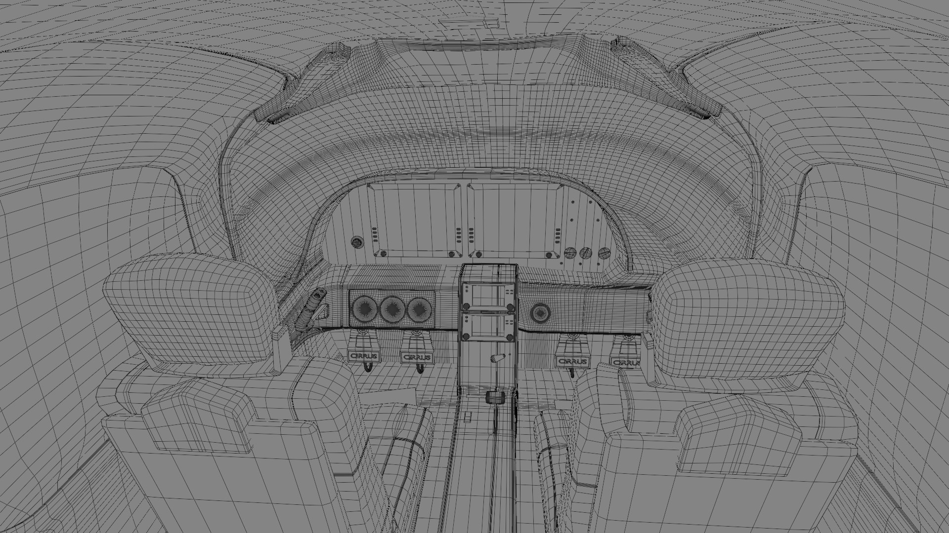 3D Cirrus SR20 TRAC Flight Trainer Model - TurboSquid 2401935