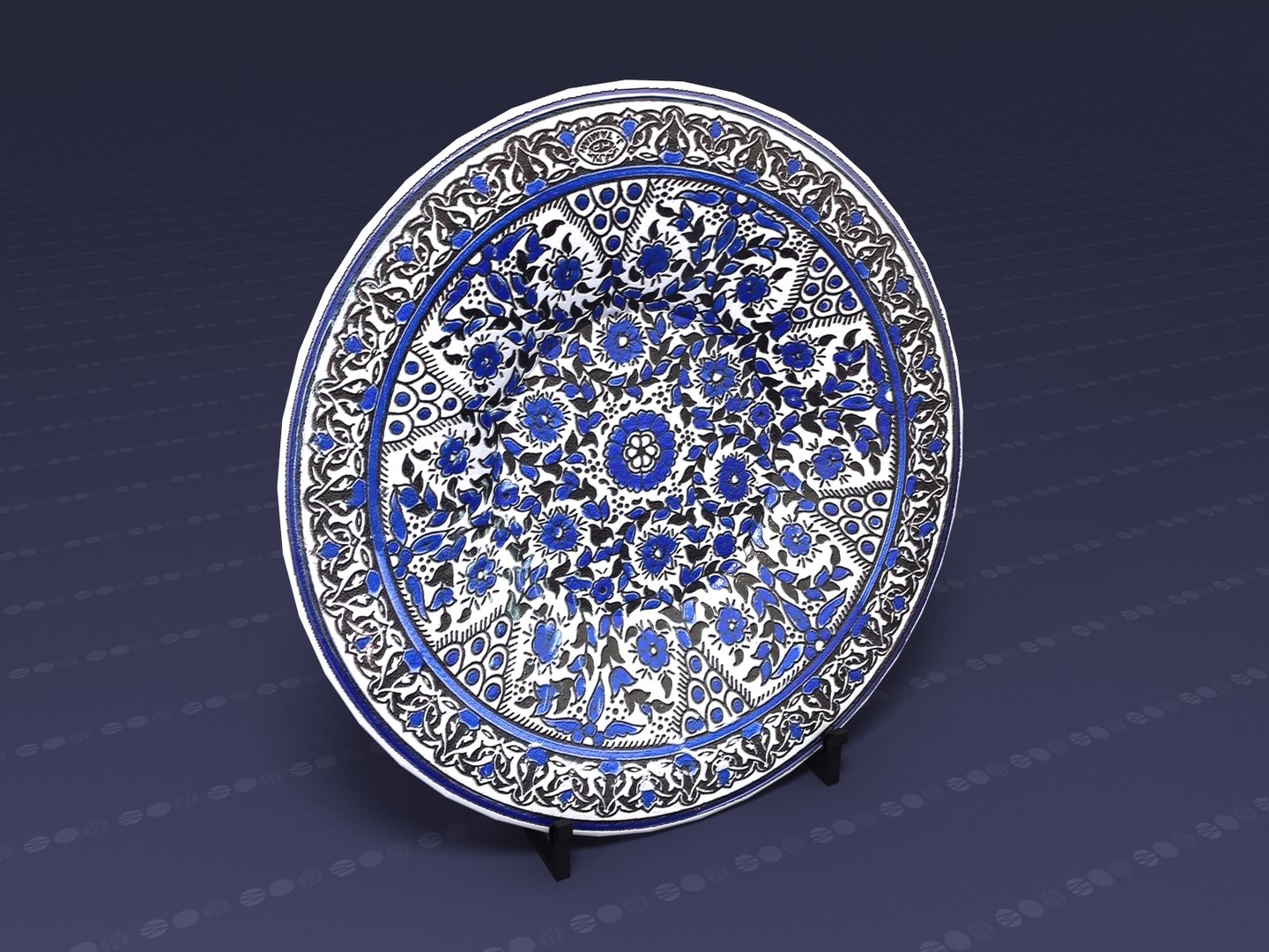 3D decorative plate model - TurboSquid 1583606