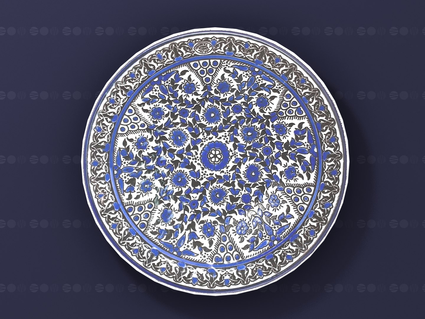 3D decorative plate model - TurboSquid 1583606