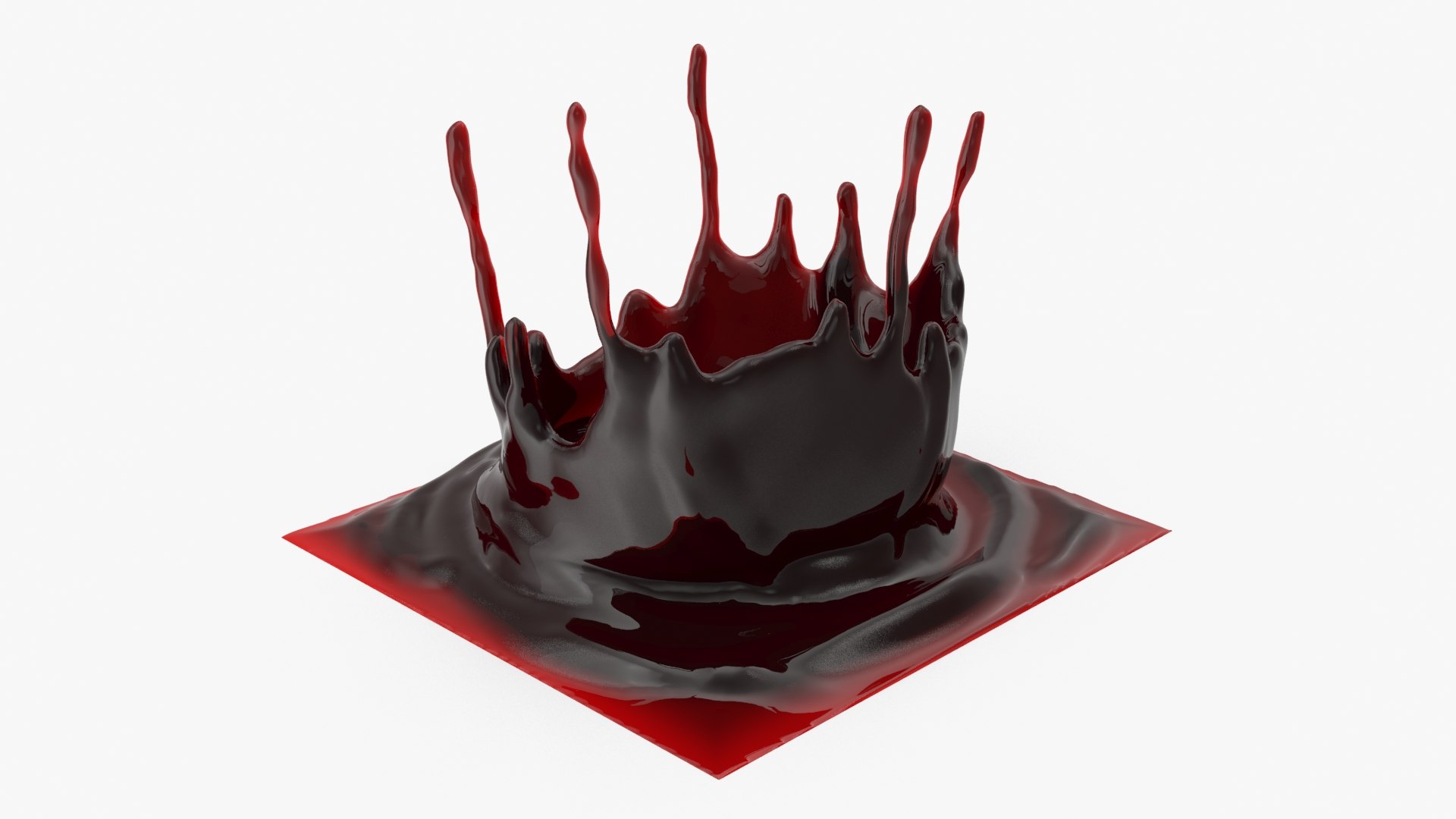 Blood Splash Crown Model - TurboSquid 1874237