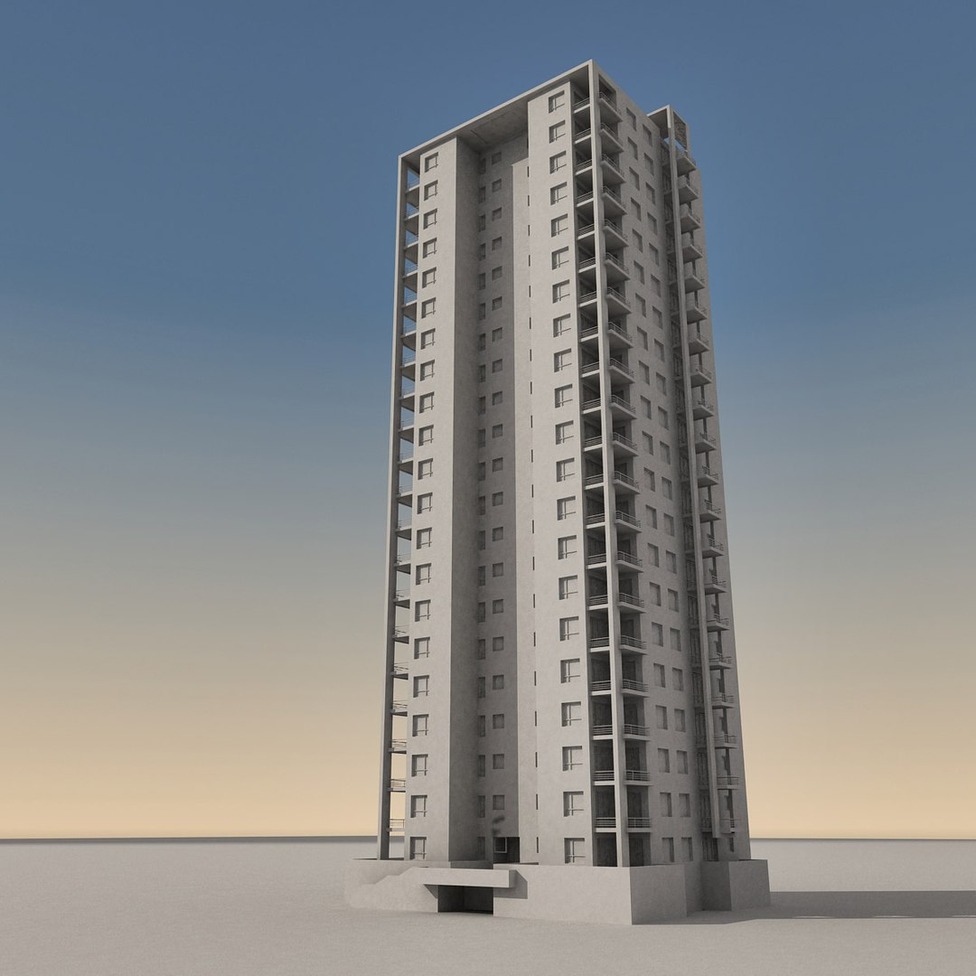 modern building 3d max