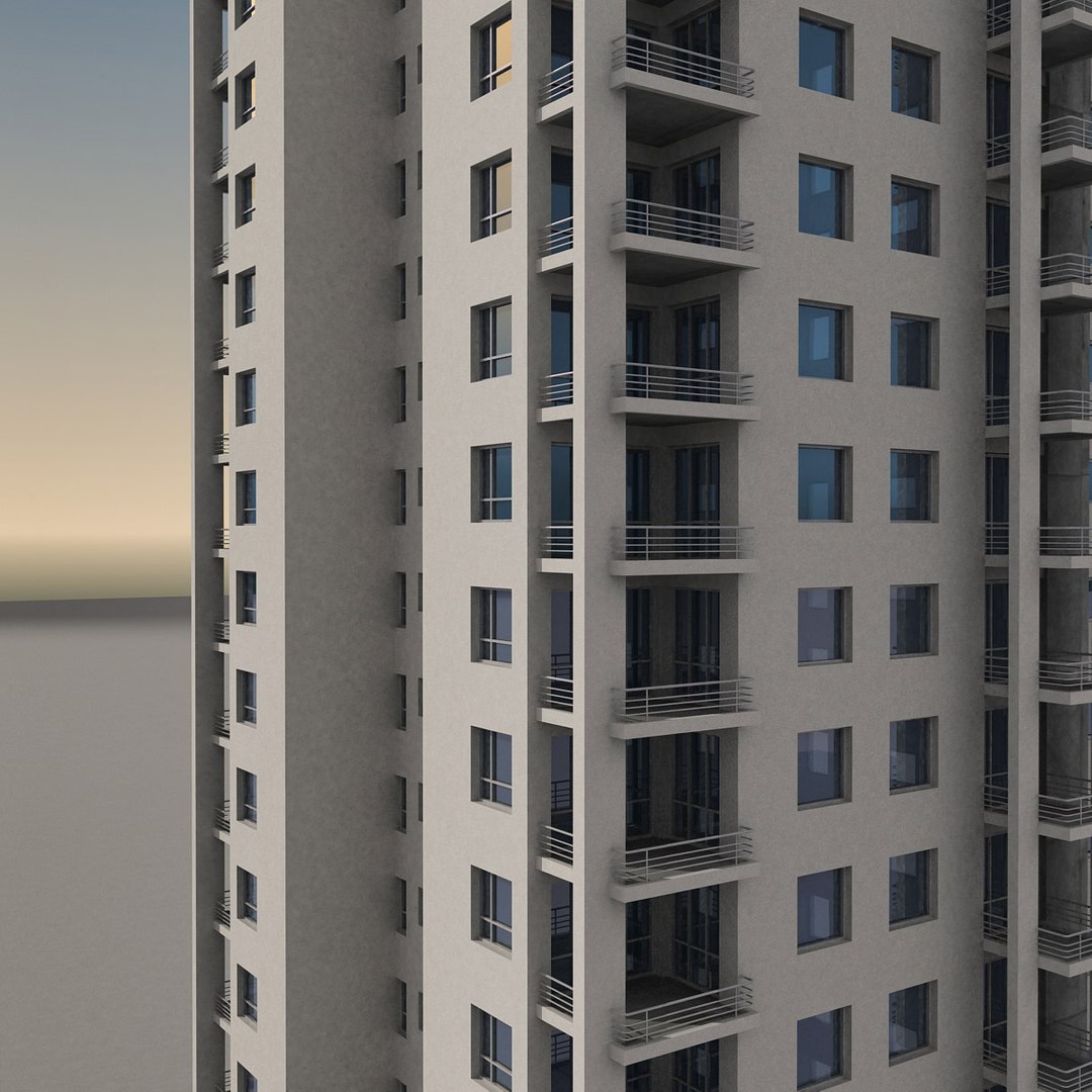 modern building 3d max