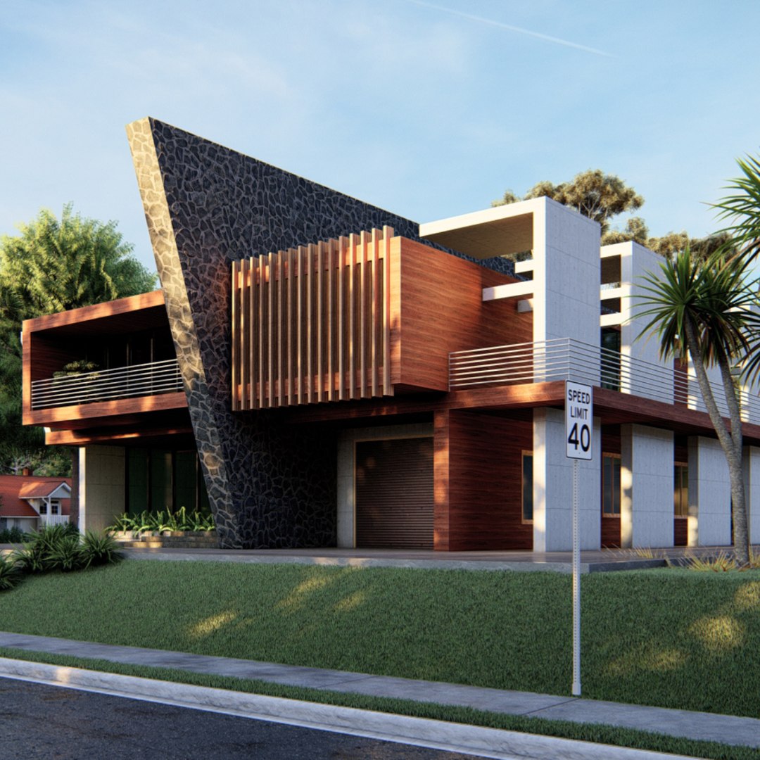 Modern Building 3D Model - TurboSquid 1678642