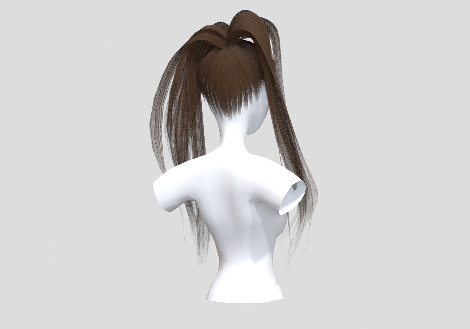 Thin Pigtail Hairstyle 3D Model - TurboSquid 1938144