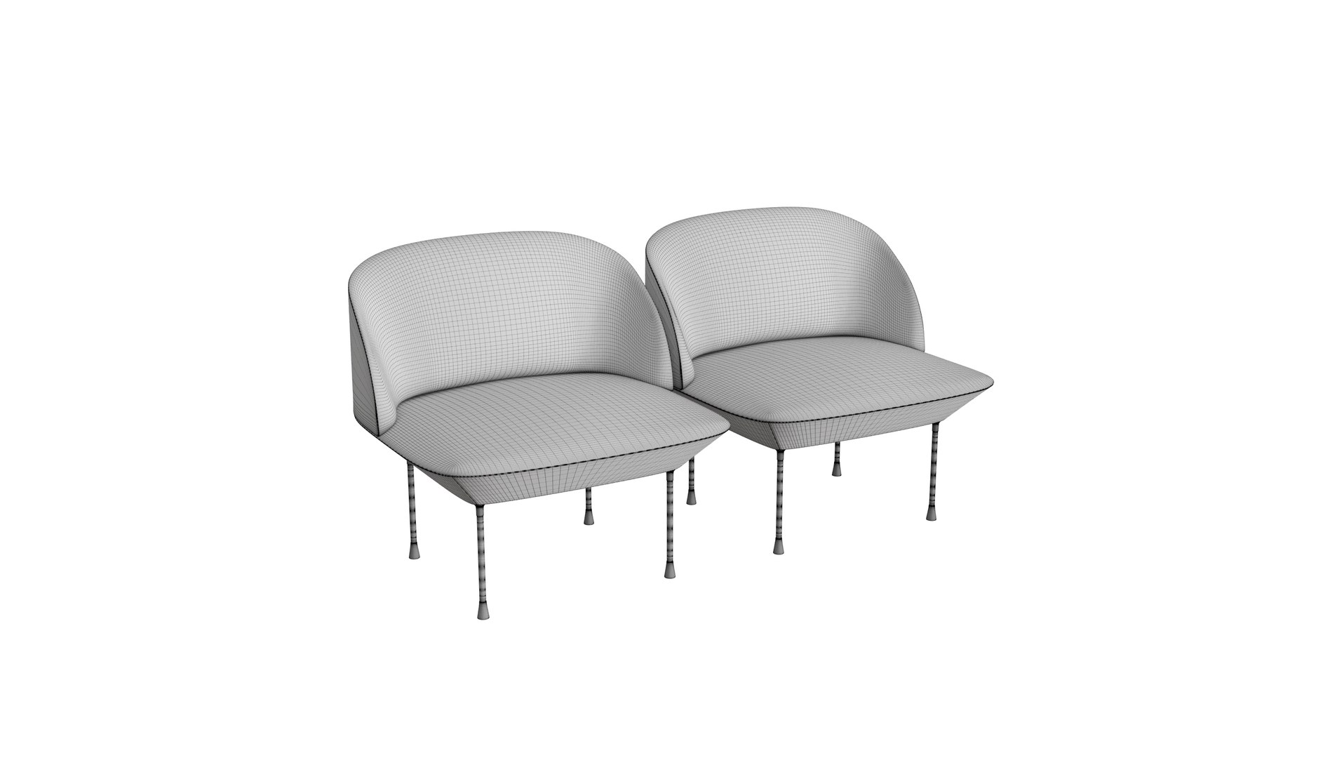 3D Oslo Lounge Chair model - TurboSquid 1943488